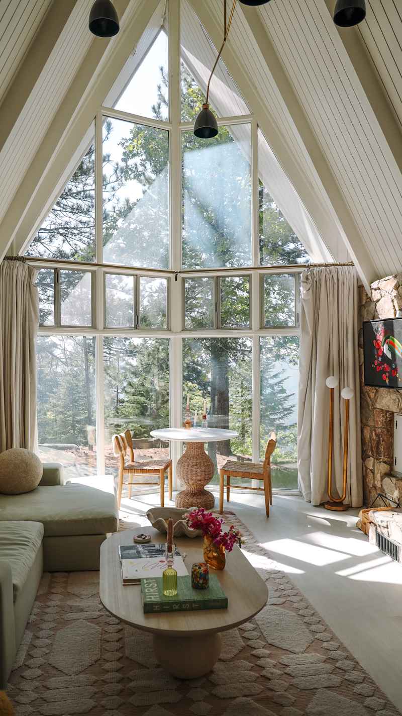 She bought the 1959 A-frame she once rented - and calls it her cosmic cabin