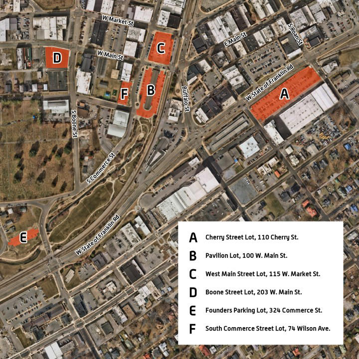 Downtown Johnson City parking lots scheduled for improvements starting ...