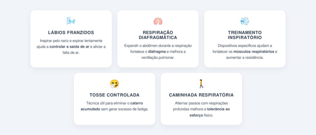 Como aliviar os sintomas persistentes da DPOC, como falta de ar, tosse ...