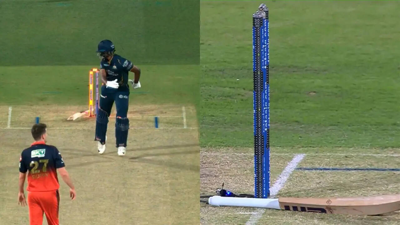 Bat flies, stumps broken: Sai Sudharsan suffers bizarre hit-wicket ...