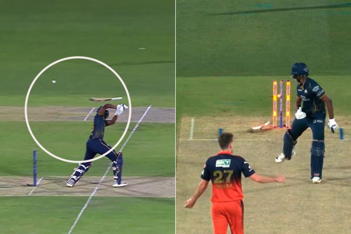 Unlucky Sai Sudharsan gets hit-wicket after smashing a cracking ...