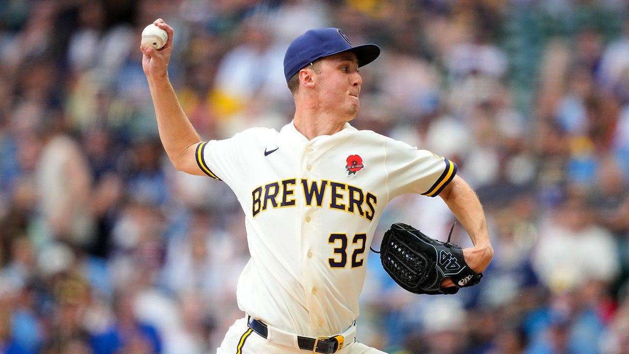 Brewers flamethrower Jacob Misiorowski sets MLB record for pitches over ...