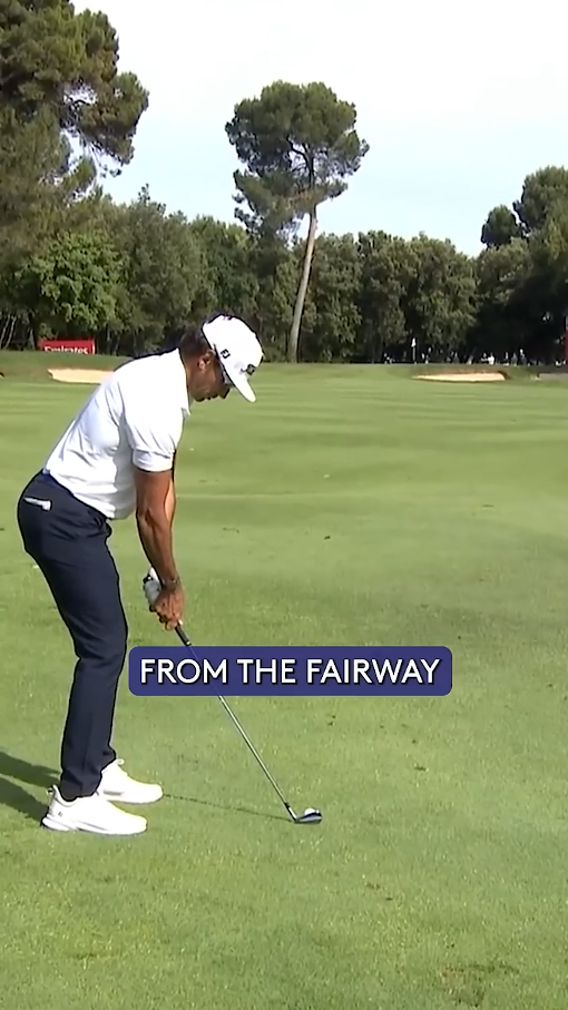 The golf gods were definitely against him here