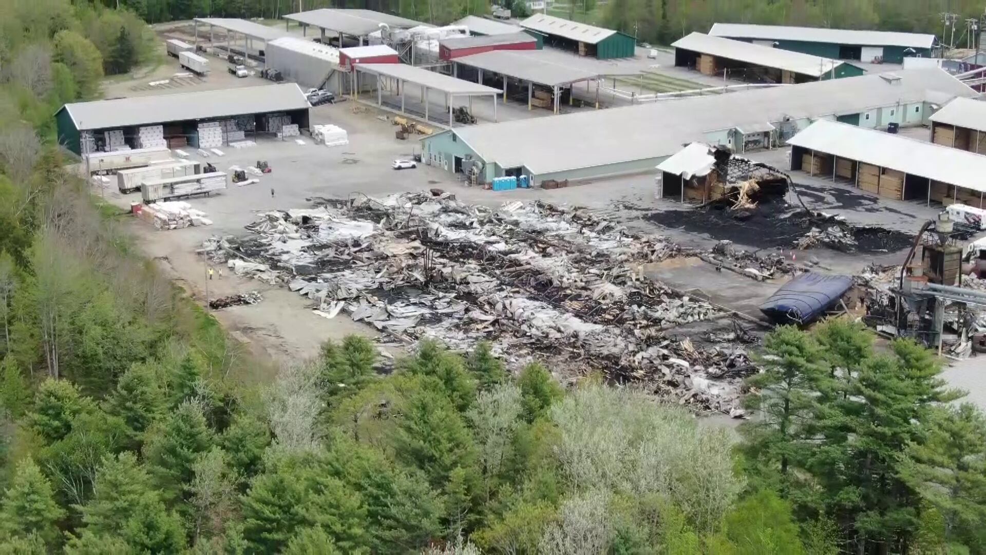 Robbins Lumber fire originated near unloader mechanism, deemed accidental