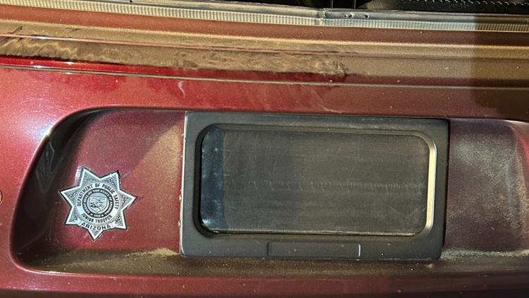 Hidden button allowed Arizona driver to conceal license plate, DPS says