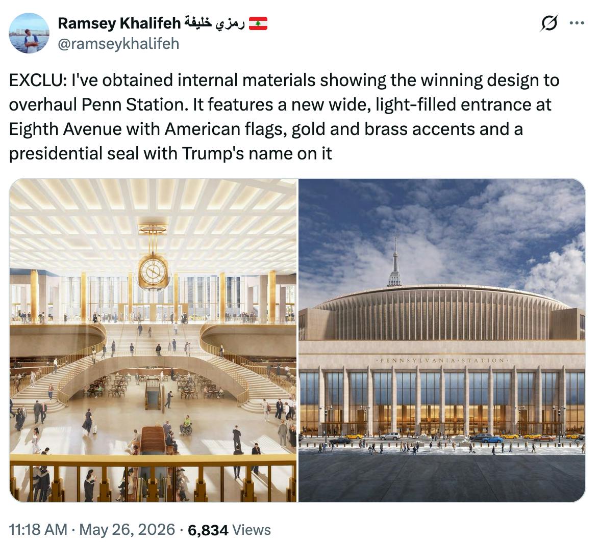 Trump’s plan to slap his name on New York’s Penn Station exposed