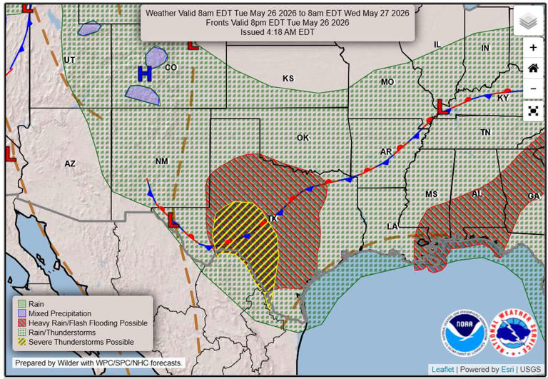 Flood watch issued for Central Texas ahead of nighttime storms. How ...