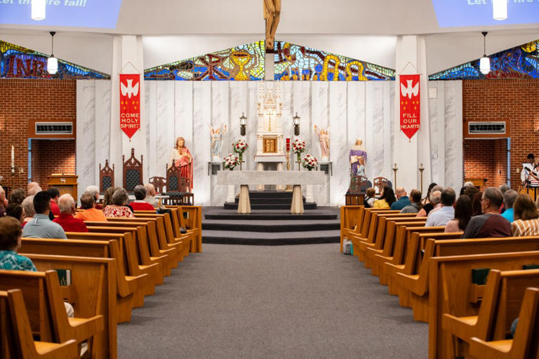 St. Mary’s Catholic Church in Raceland reopens after Hurricane Ida damage
