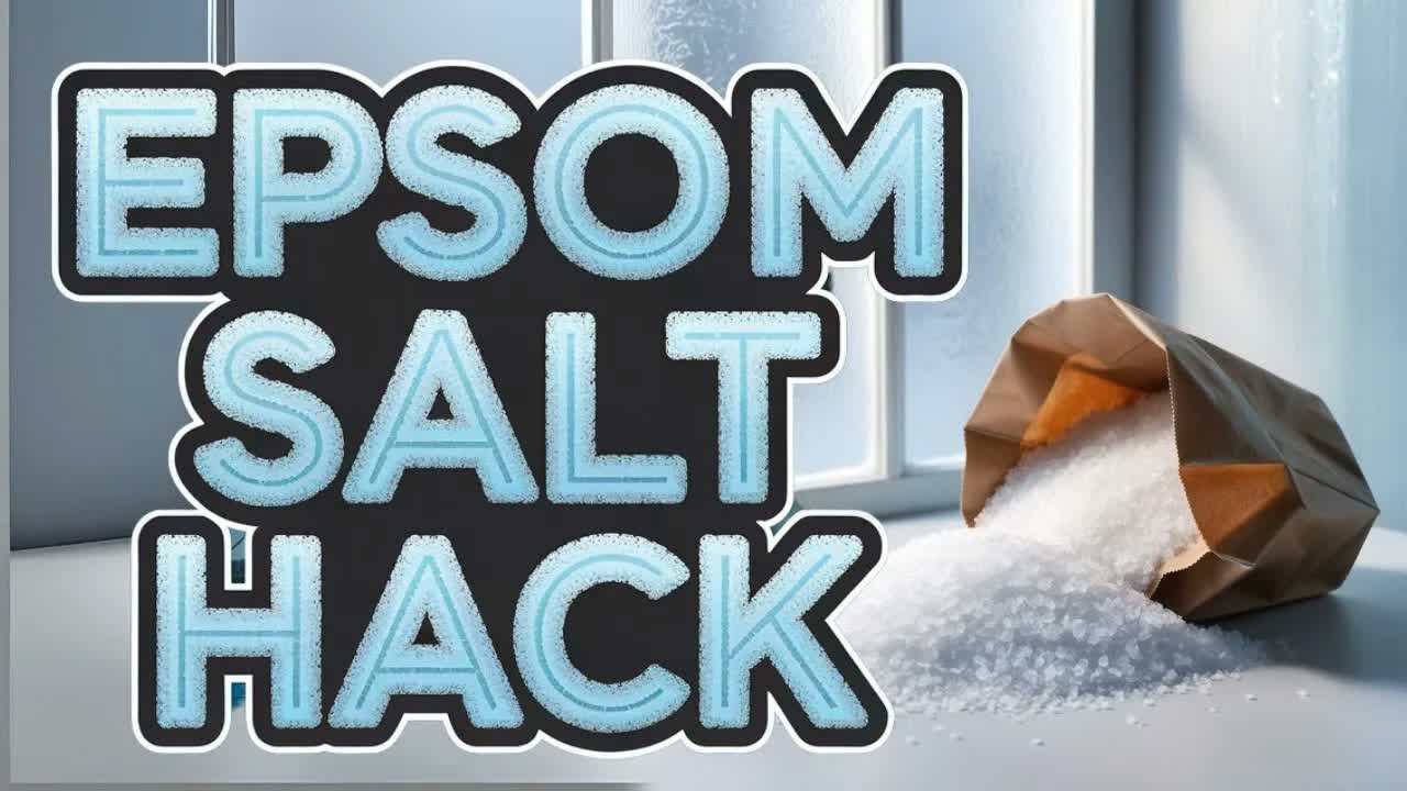 Frosted glass magic: A simple Epsom salt hack