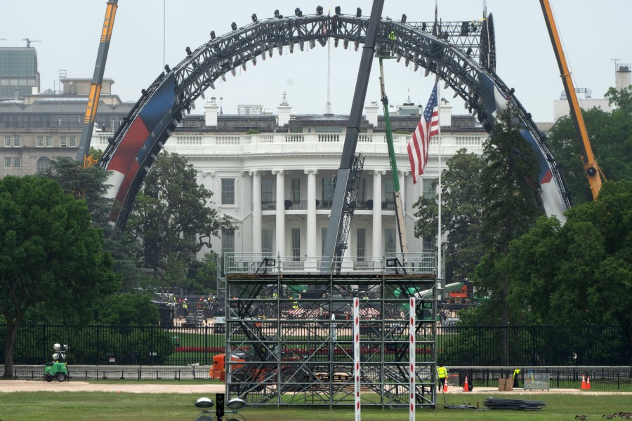UFC ring construction work starts at White House to celebrate Trump’s ...