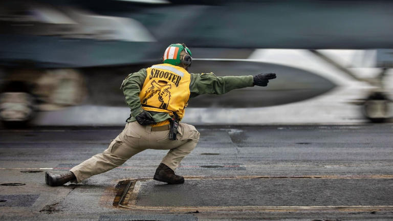 US Navy nuclear aircraft carrier USS Nimitz is flexing near Cuba