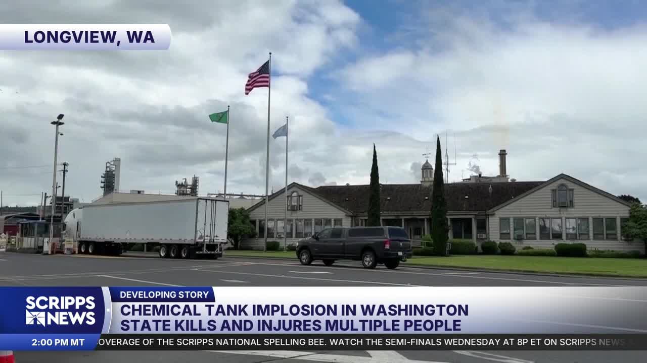 Deaths reported after tank implodes at Washington pulp and paper mill
