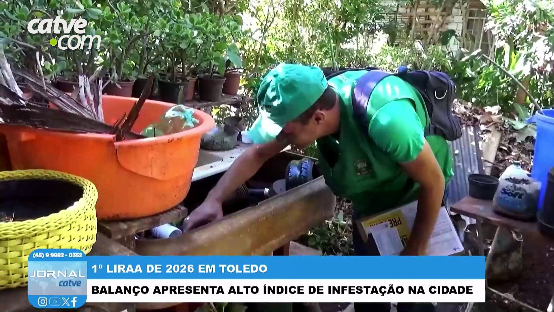 1º LIRAa de Toledo registra alto índice de infestação do Aedes aegypti