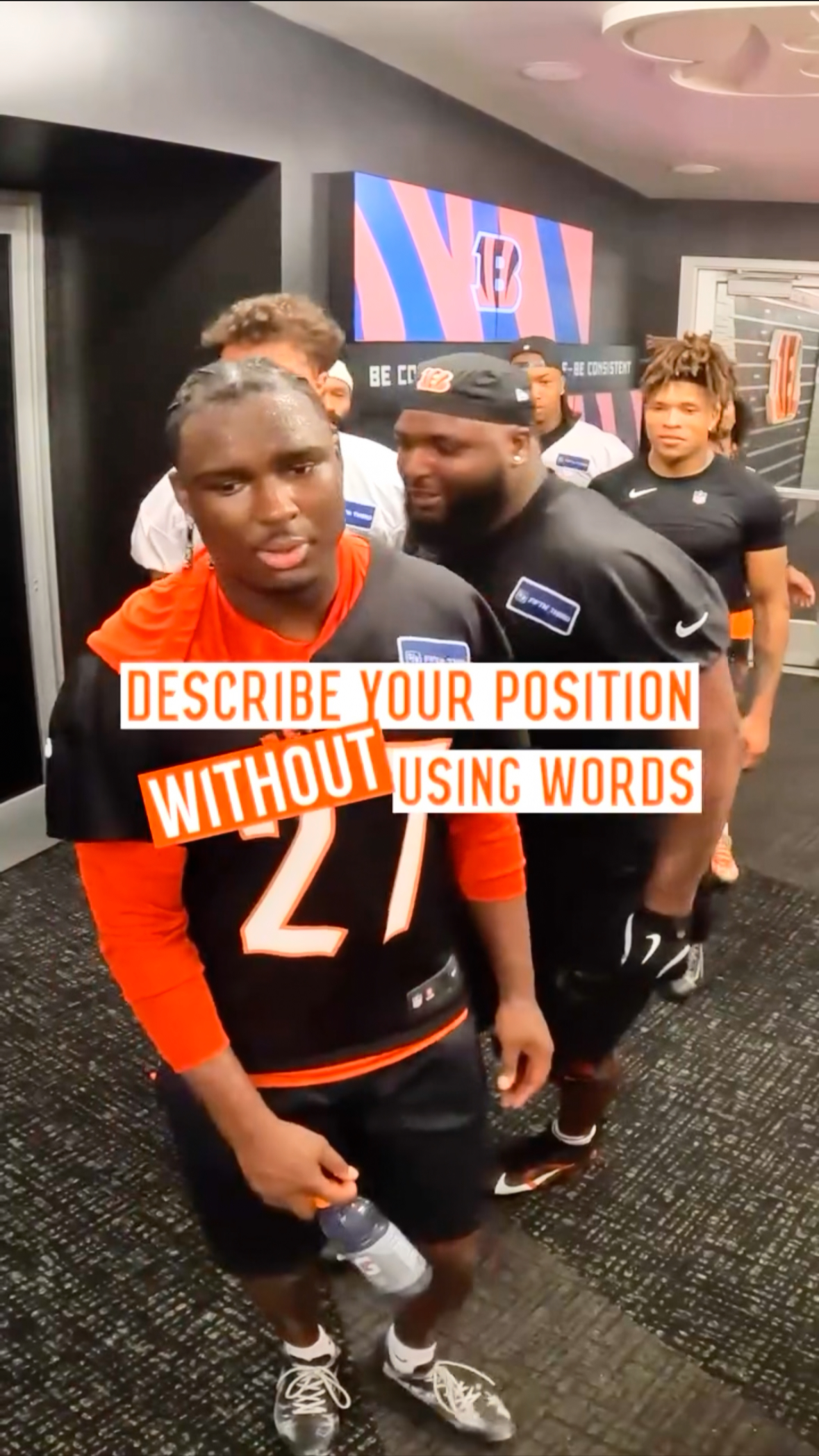 The Cincinnati Bengals locker room challenge gets hilarious