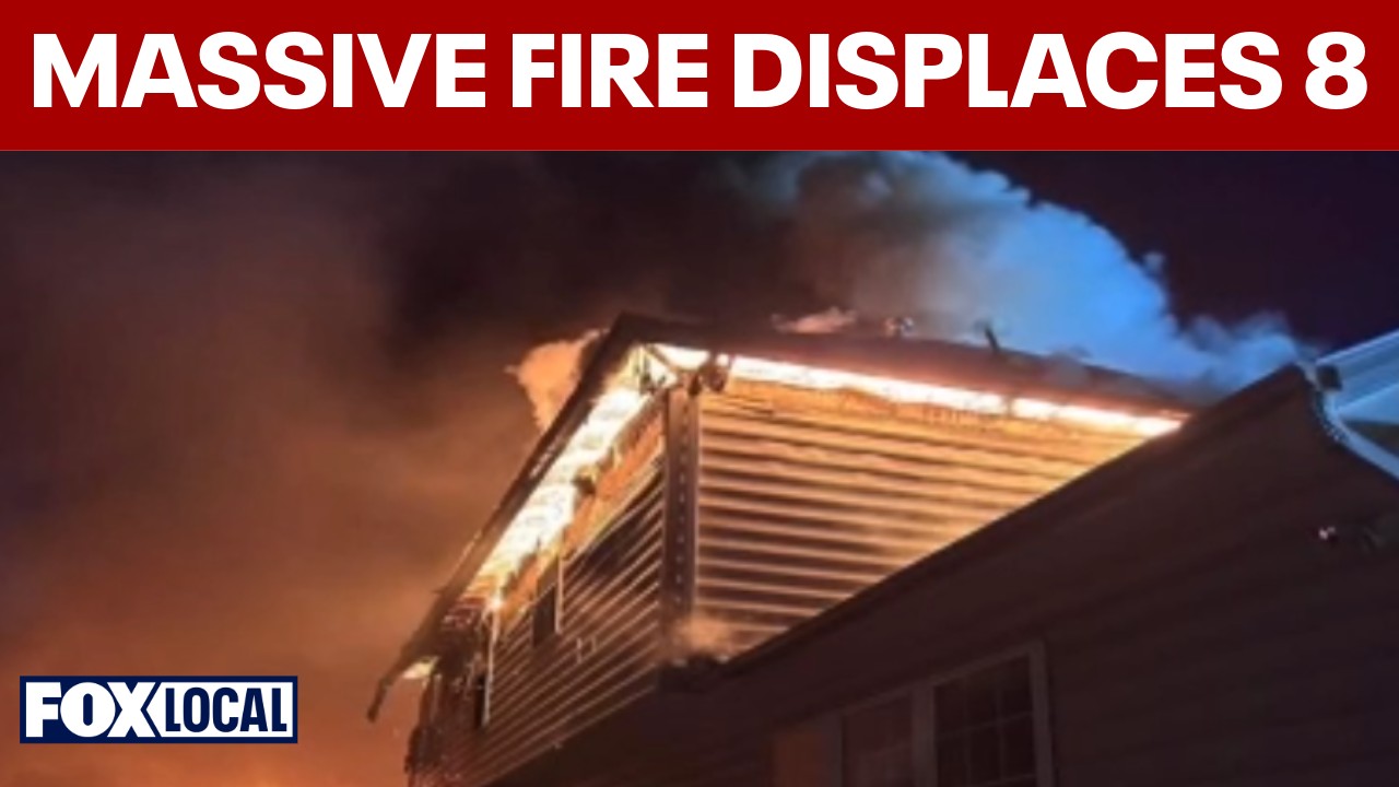 Washington County house fire ignites gas line, displaces 8, officials say
