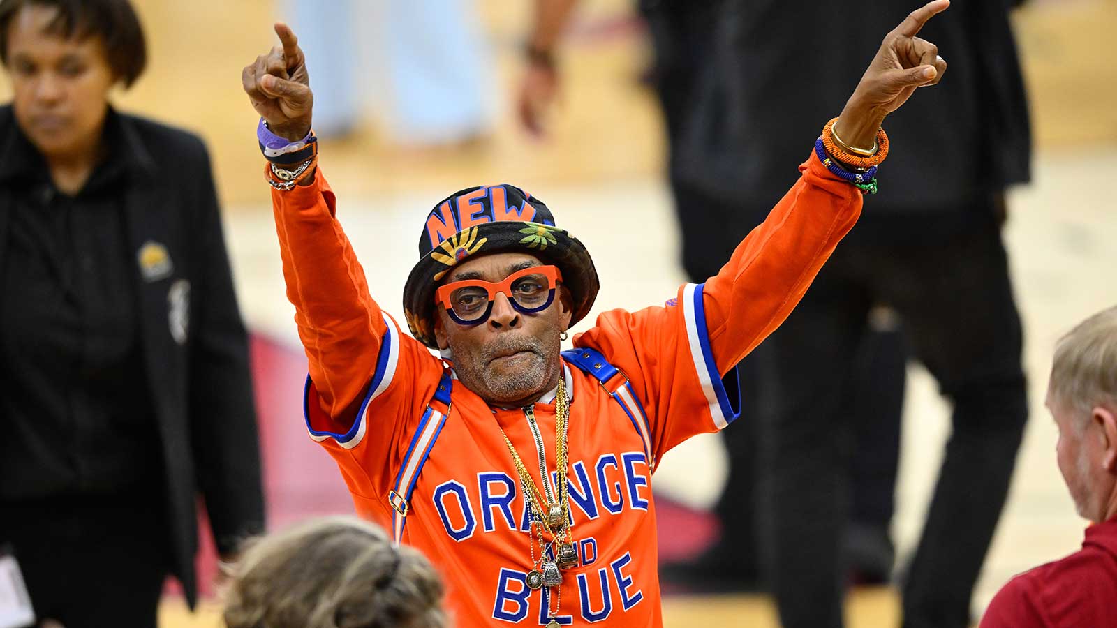 Knicks superfan Spike Lee literally floored by New York’s ECF Finals win