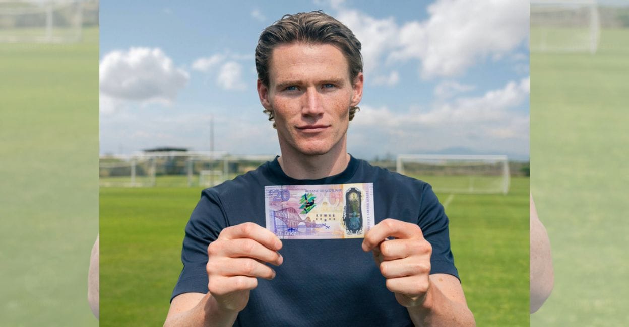 A goal that sent Scotland to the World Cup is now on a banknote