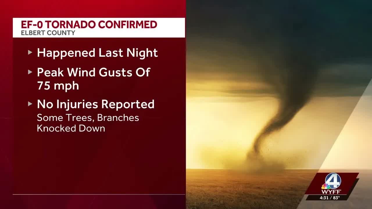 EF0 tornado confirmed in northeast Georgia