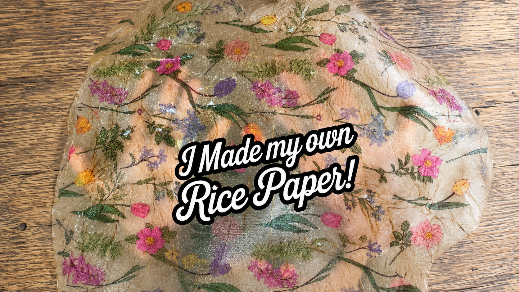 How to make rice paper at home - DIY tutorial