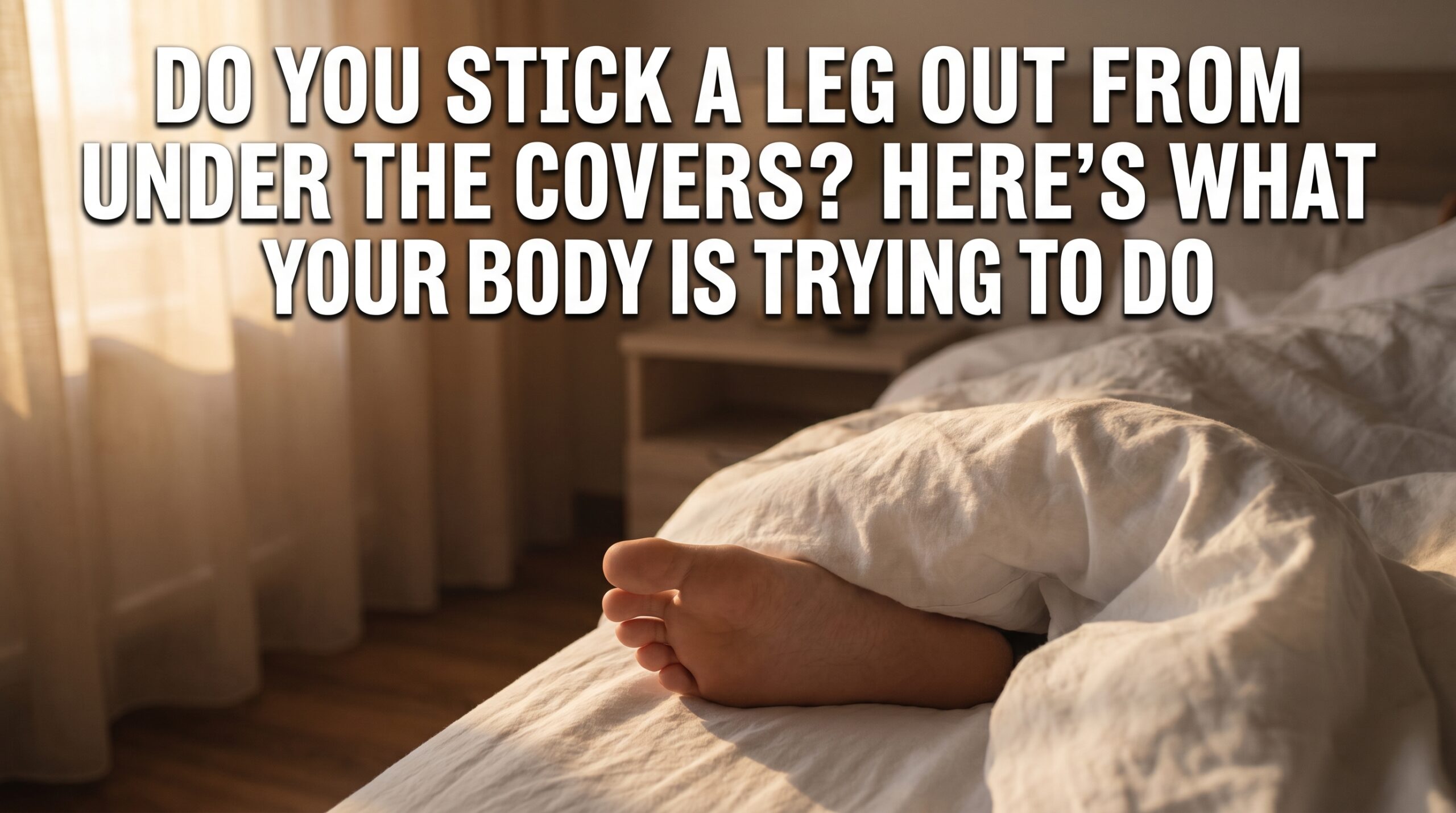 Do you stick a leg out from under the covers? Here’s what your body is ...