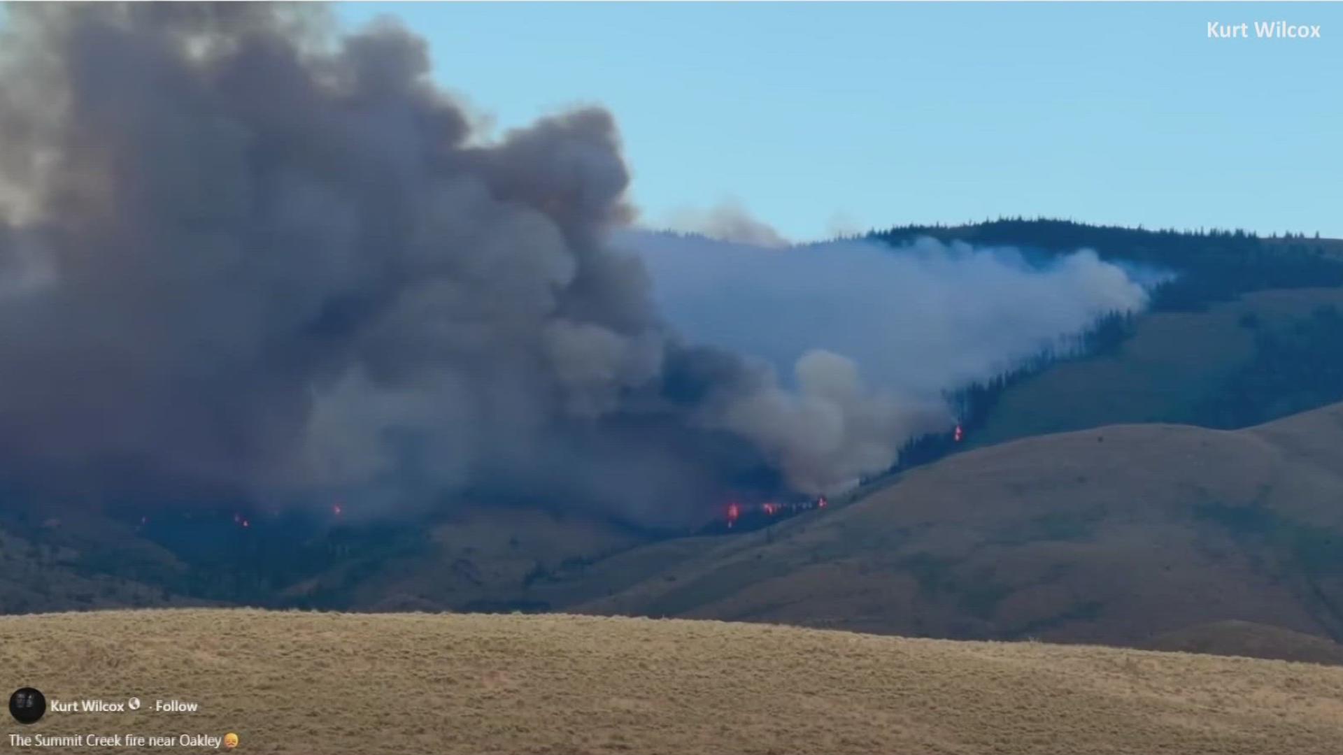 Idaho wildfire watch: Summit Creek Fire surpasses 1,200 acres