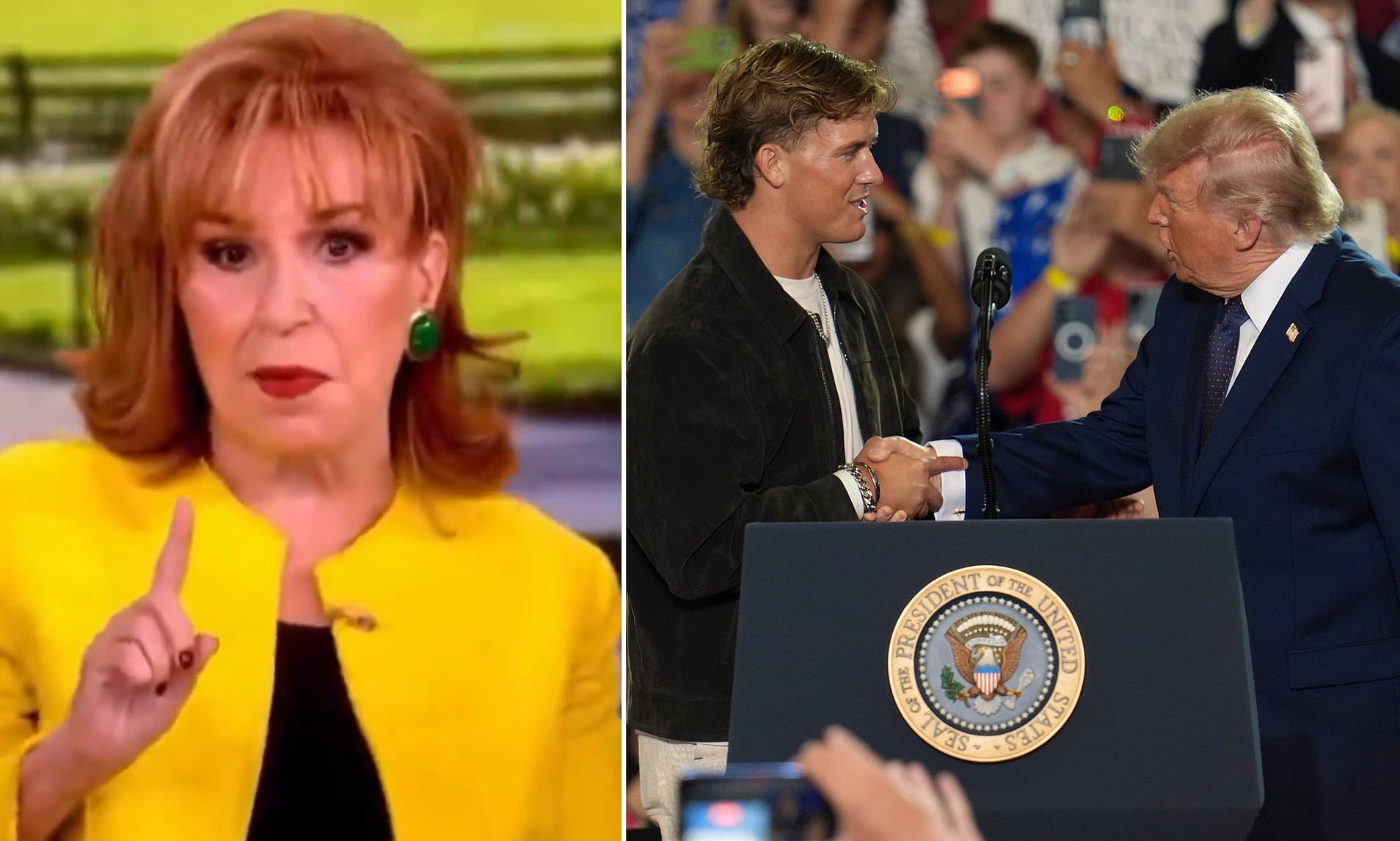 The View's Joy Behar blasts Jaxson Dart as 'stupid and racist' for ...