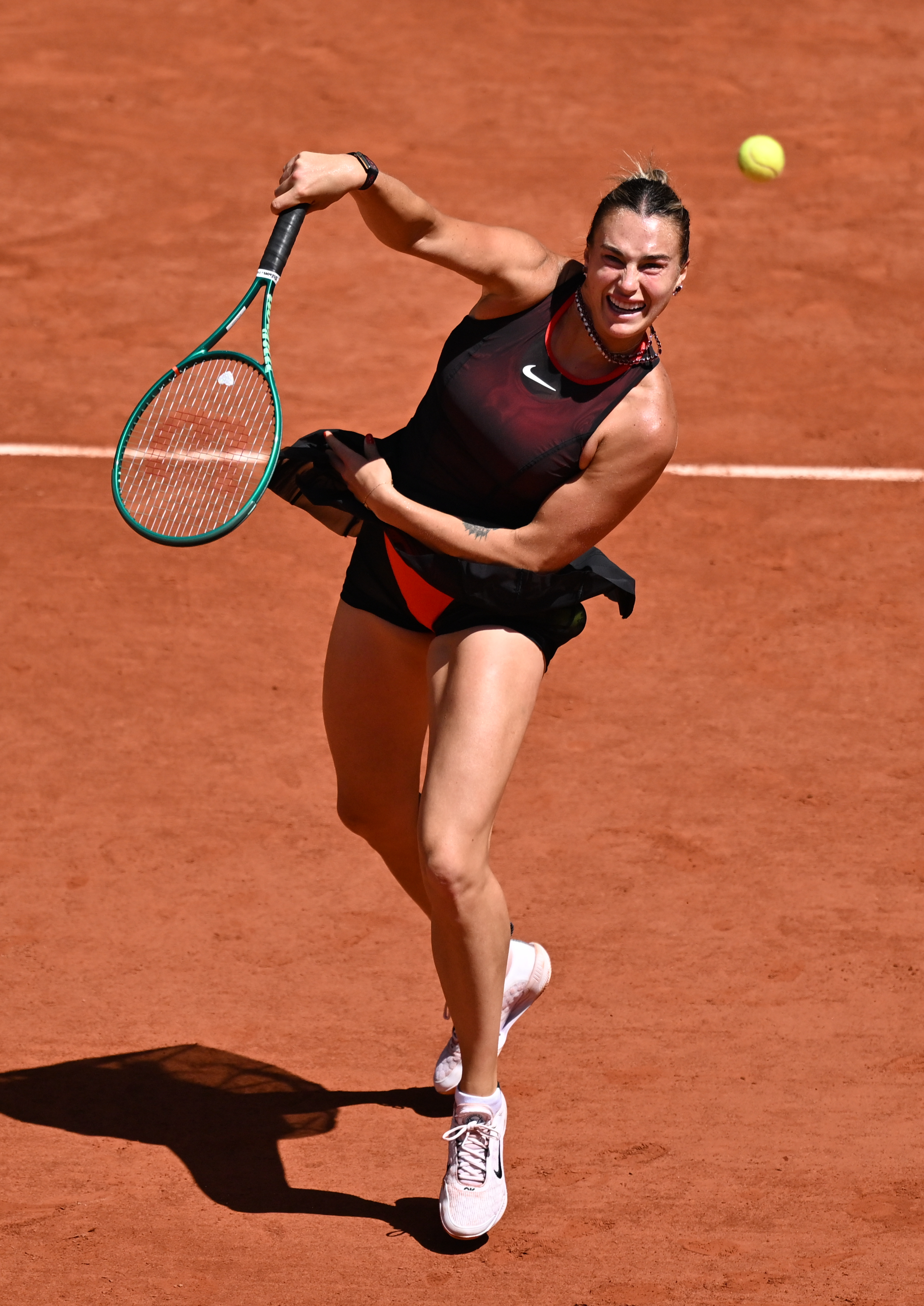 Aryna Sabalenka wins French Open match wearing more than 125 carats of ...