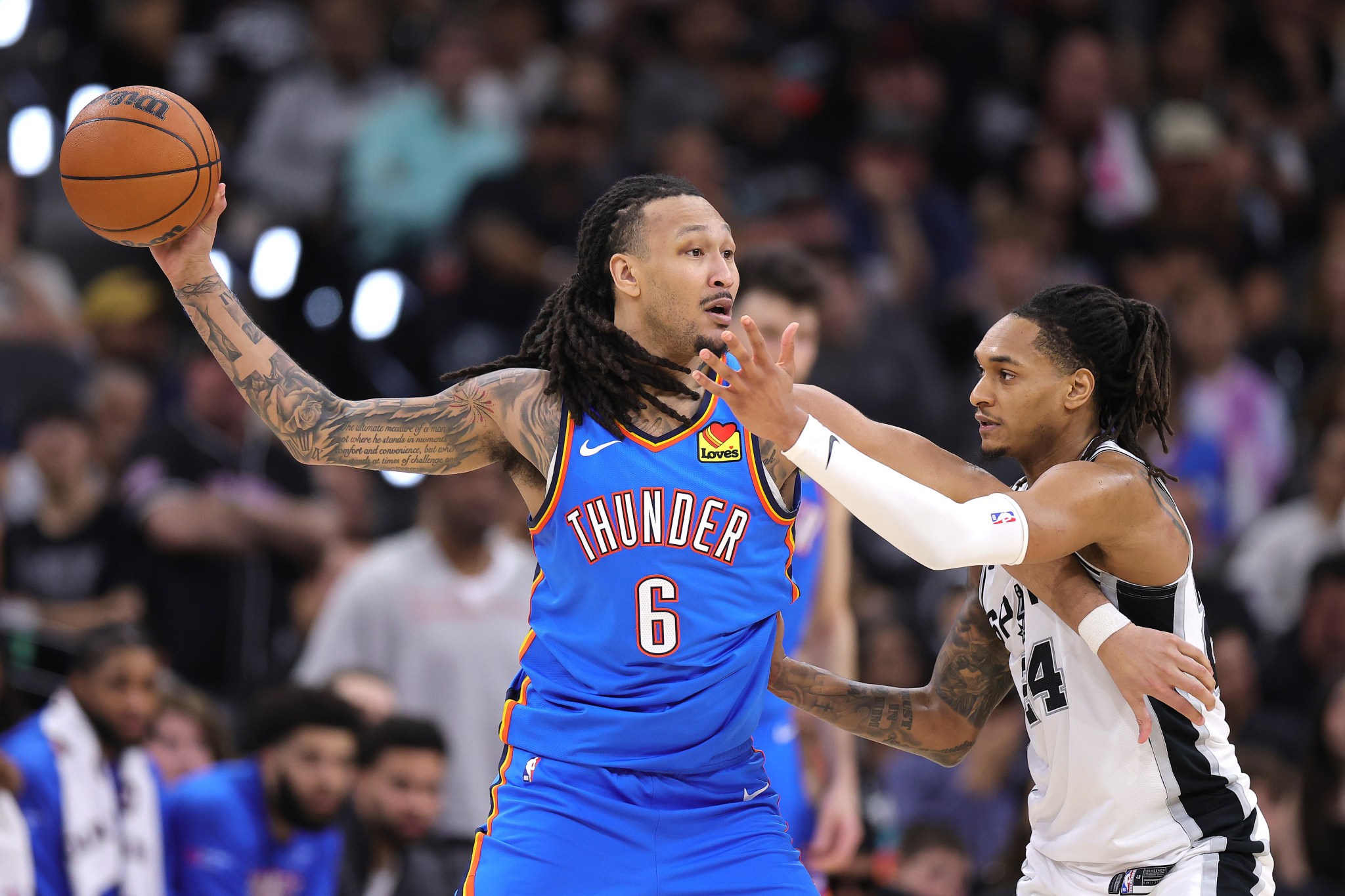 Thunder's Jaylin Williams 'surprised' by San Antonio Spurs fans