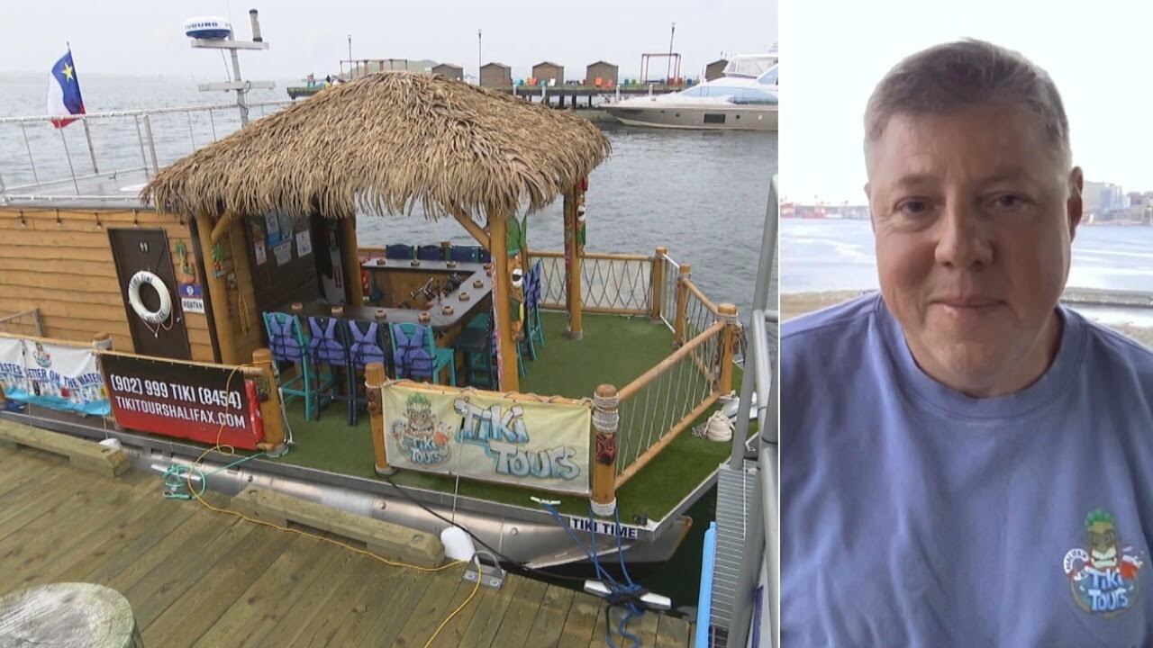 Floating tiki bar rescues 2 jet skiers in Halifax harbour | Hanomansing ...