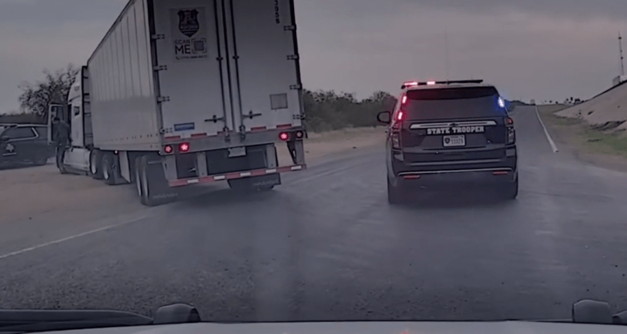WATCH: 20 migrants found inside truck as driver flees