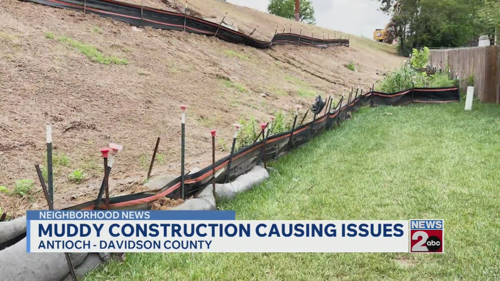 Road project causes muddy construction mess
