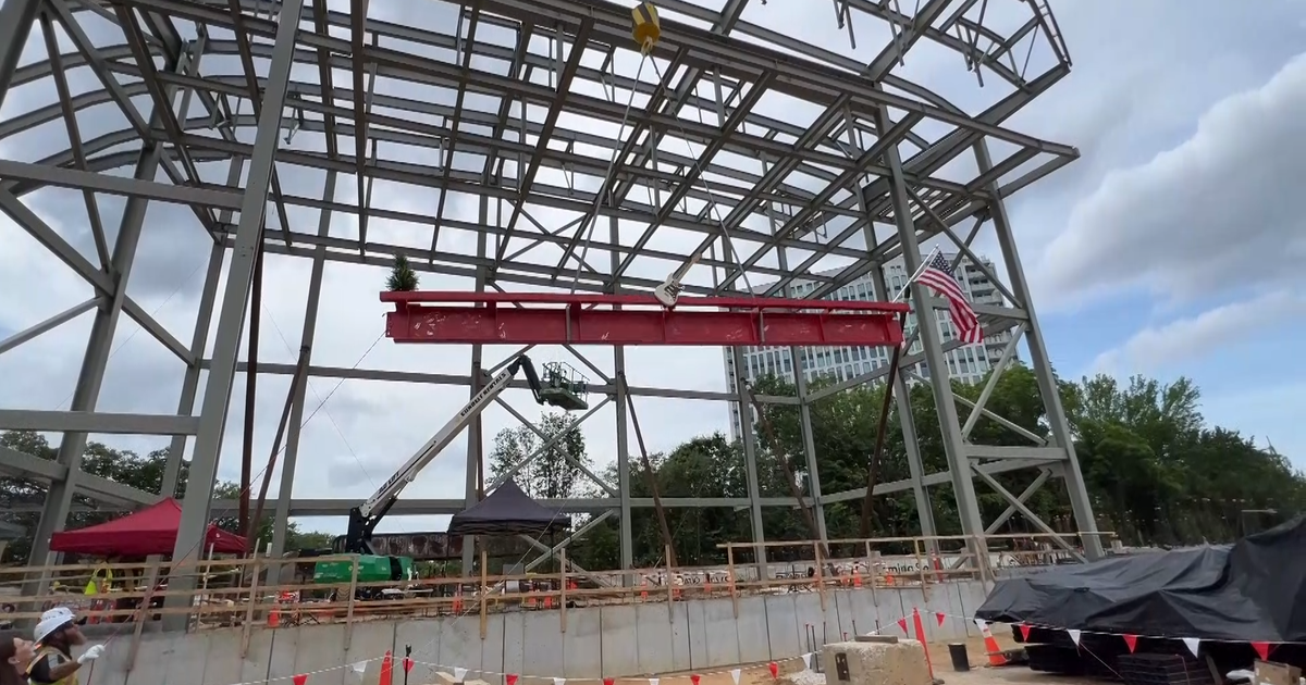 New Red Hat Amphitheater construction marks major milestone