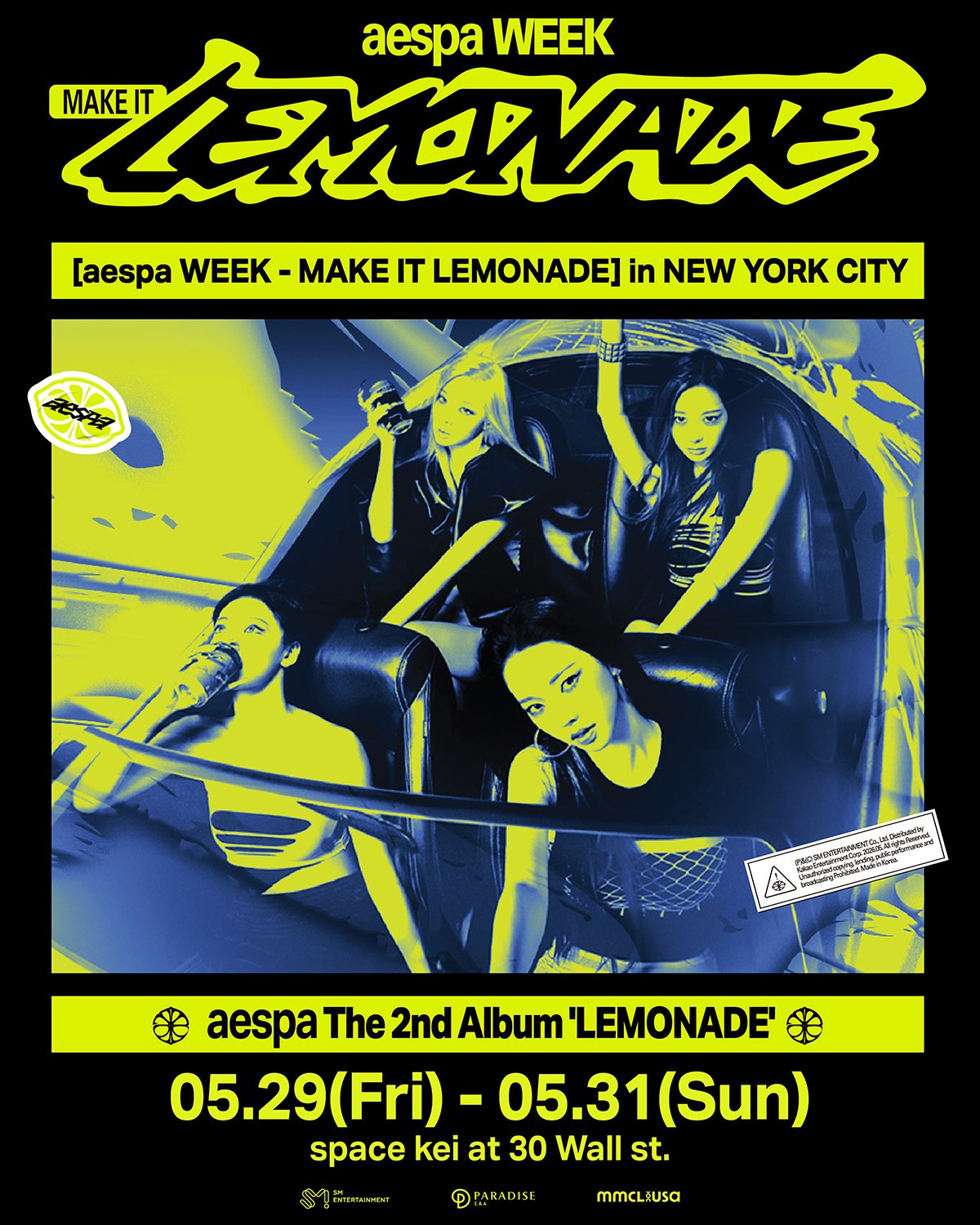 AESPA WEEK "MAKE IT LEMONADE" POP-UP, NUYC