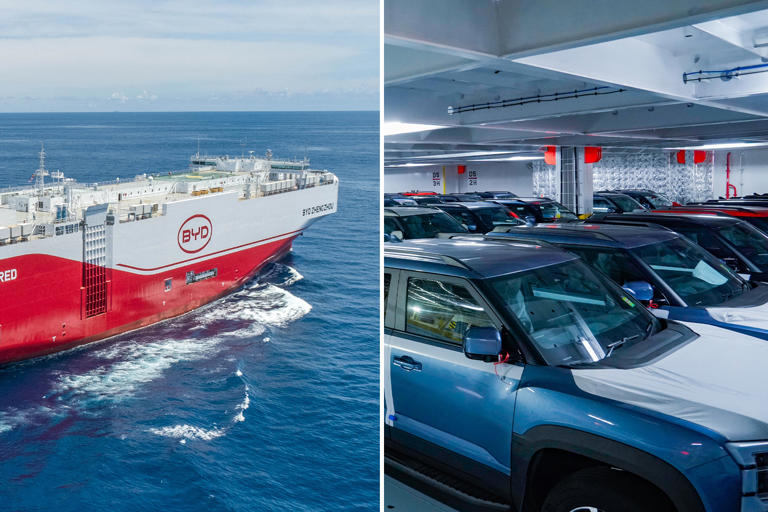 Huge Chinese BYD ship just days from Australia as major transition ...