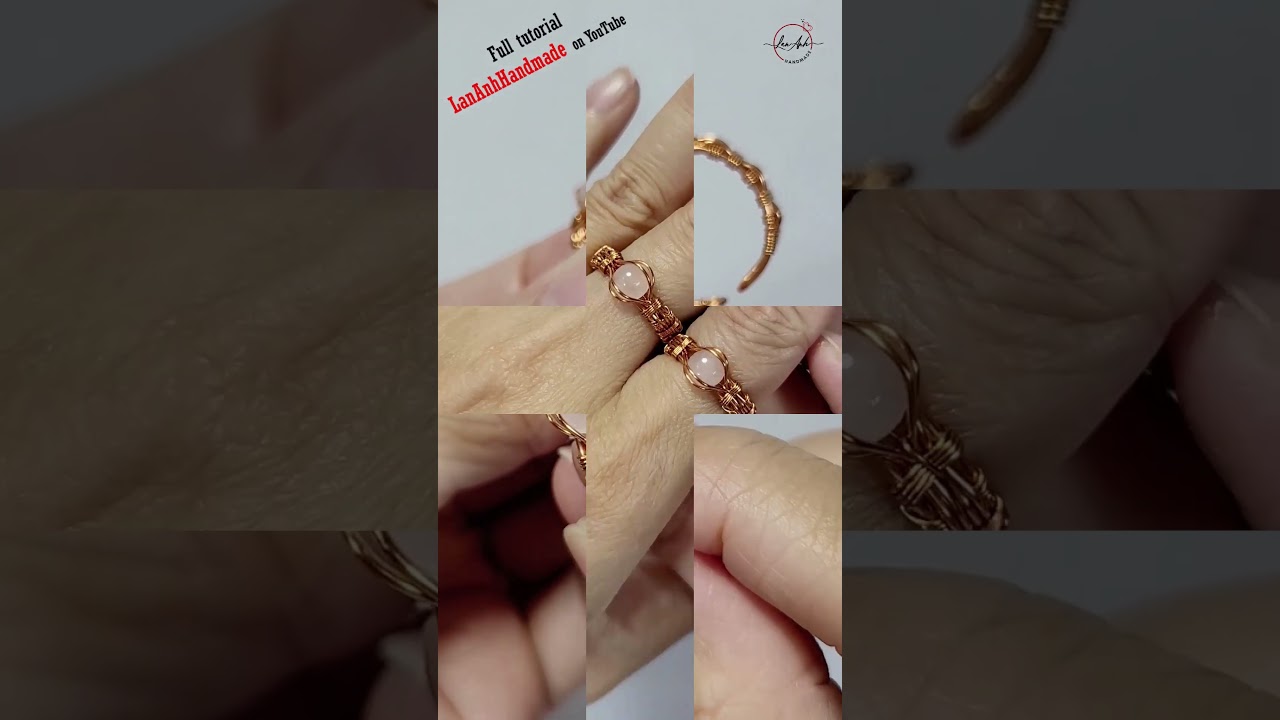 Ring with small cabochon - Free tutorial video link above the title # ...