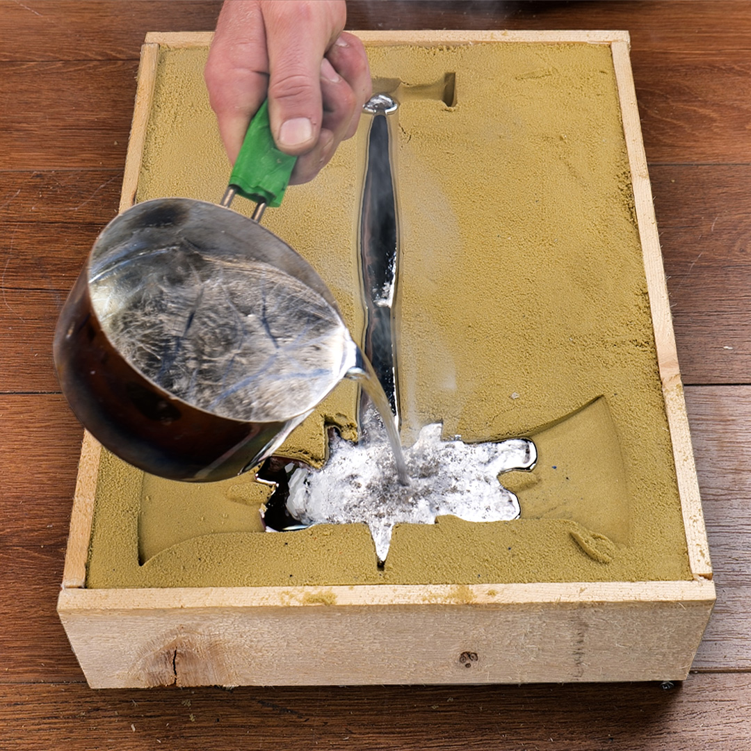 Custom tool through DIY metal melting! 🙌