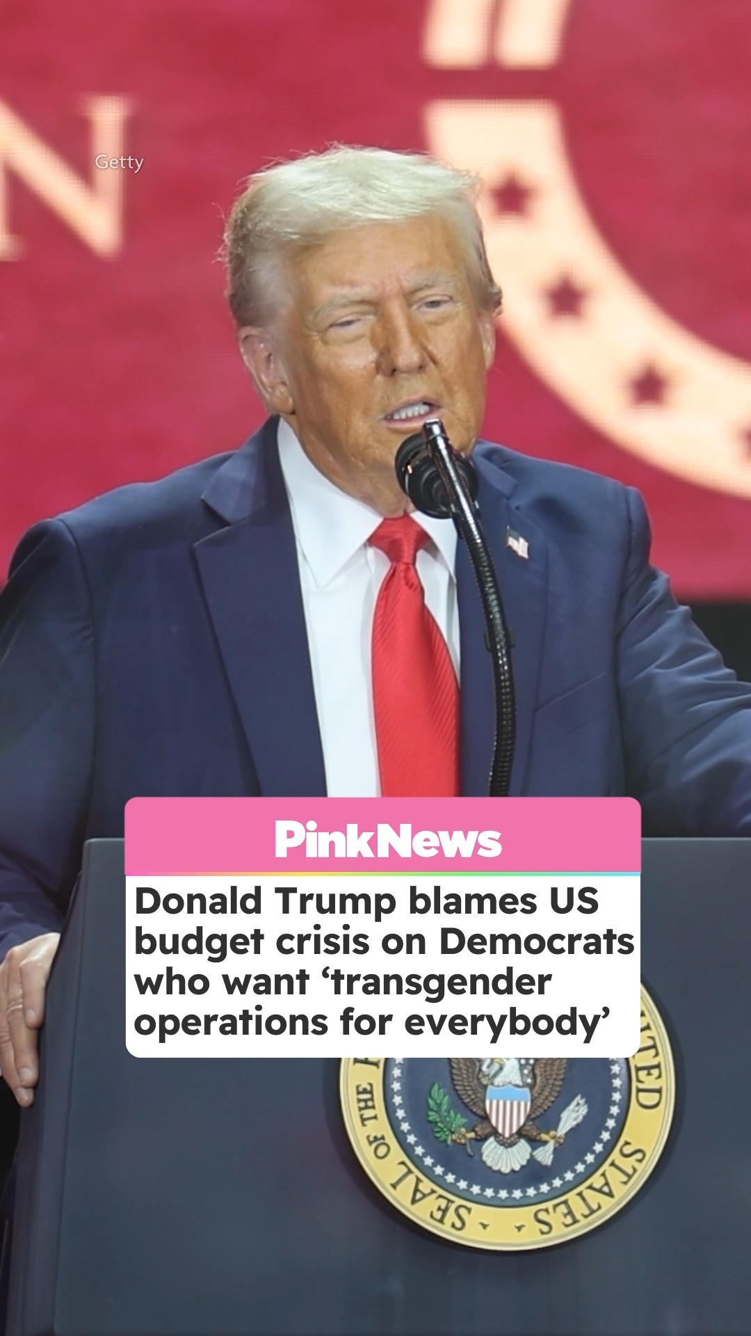 Trump blames transgender people for budget crisis after canceling ...