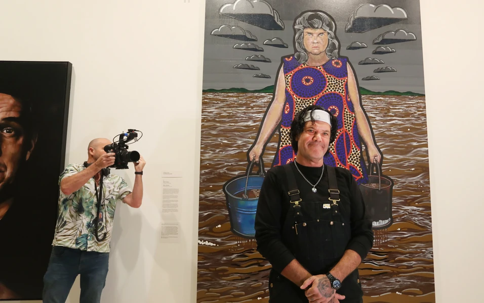 Blak Douglas exhibition challenges stereotypes in Aboriginal art