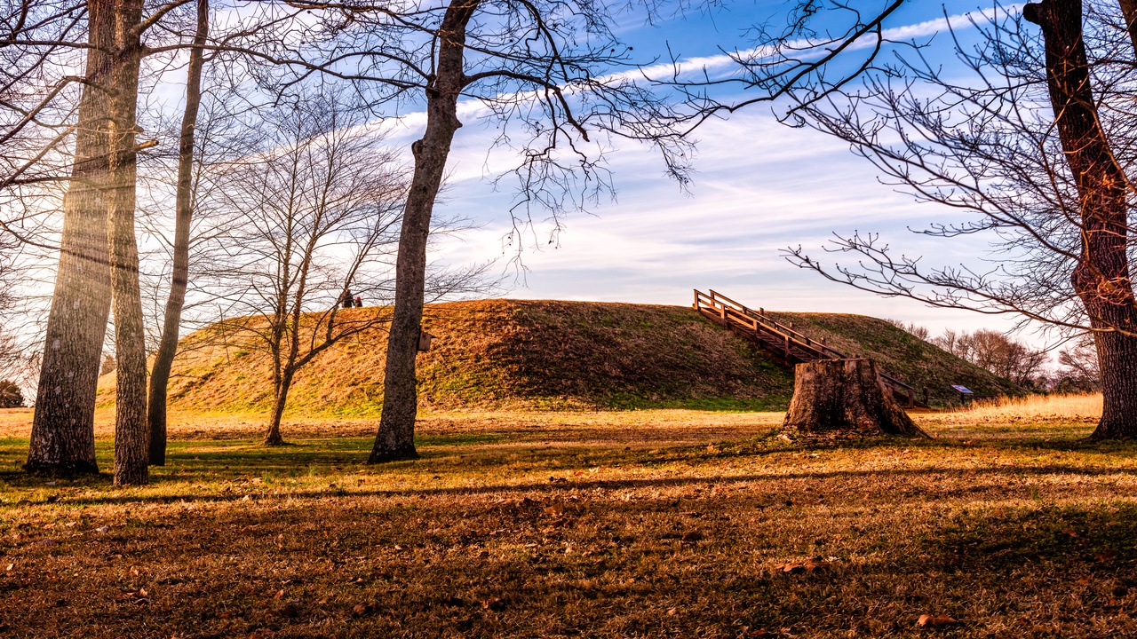 Georgia has an ancient city with mounds, plazas, and fish traps, and ...