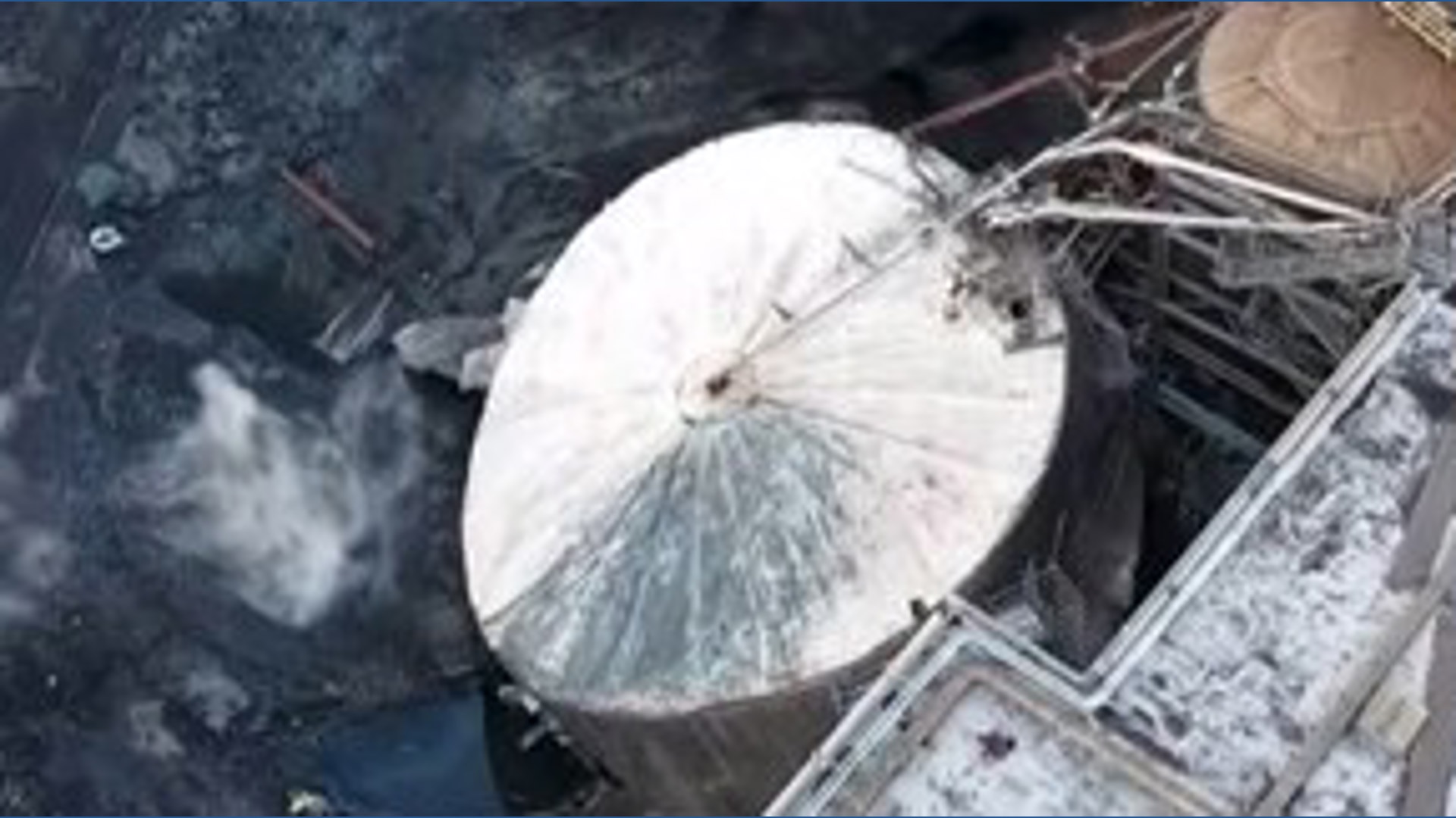 Drone video shows deadly Longview implosion