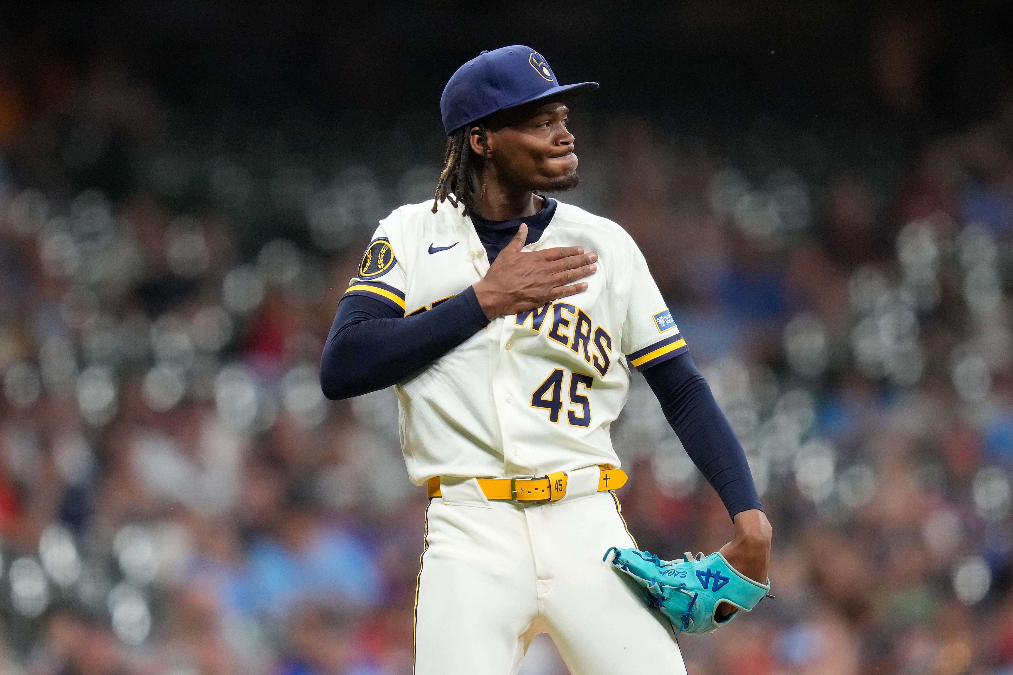 MLB suspends Brewers' Abner Uribe for one game for gestures but he is ...