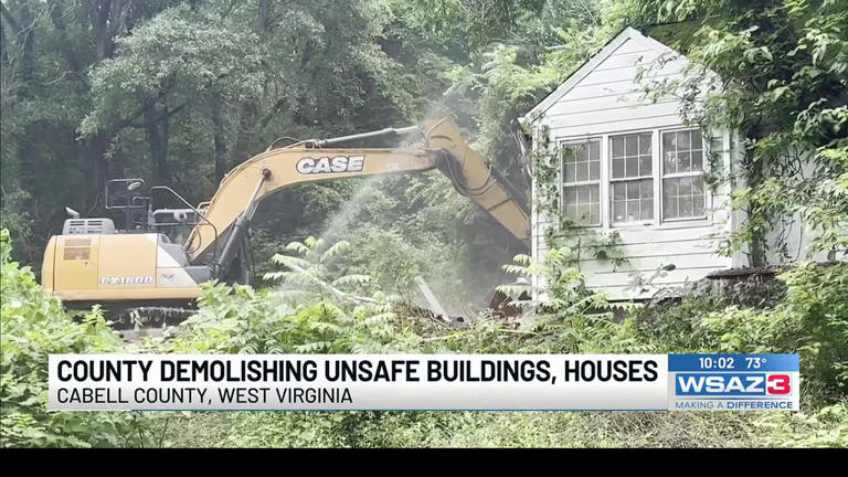 County tears down neglected properties to address safety risks and ...