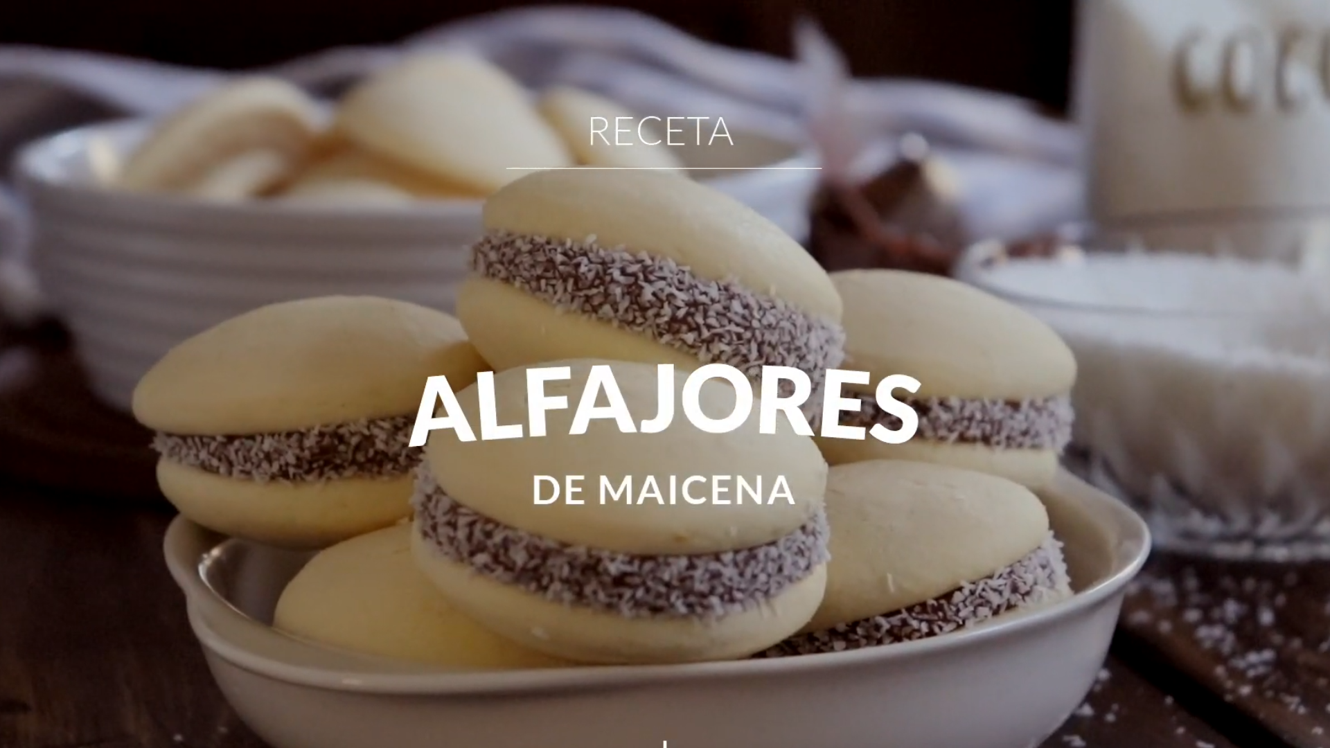 Alfajores de maicena suaves y deliciosos caseros