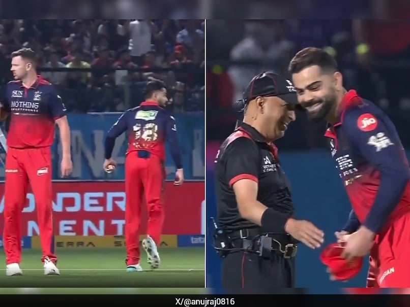 Virat Kohli marks bowling run-up, shares hilarious moment with umpire ...