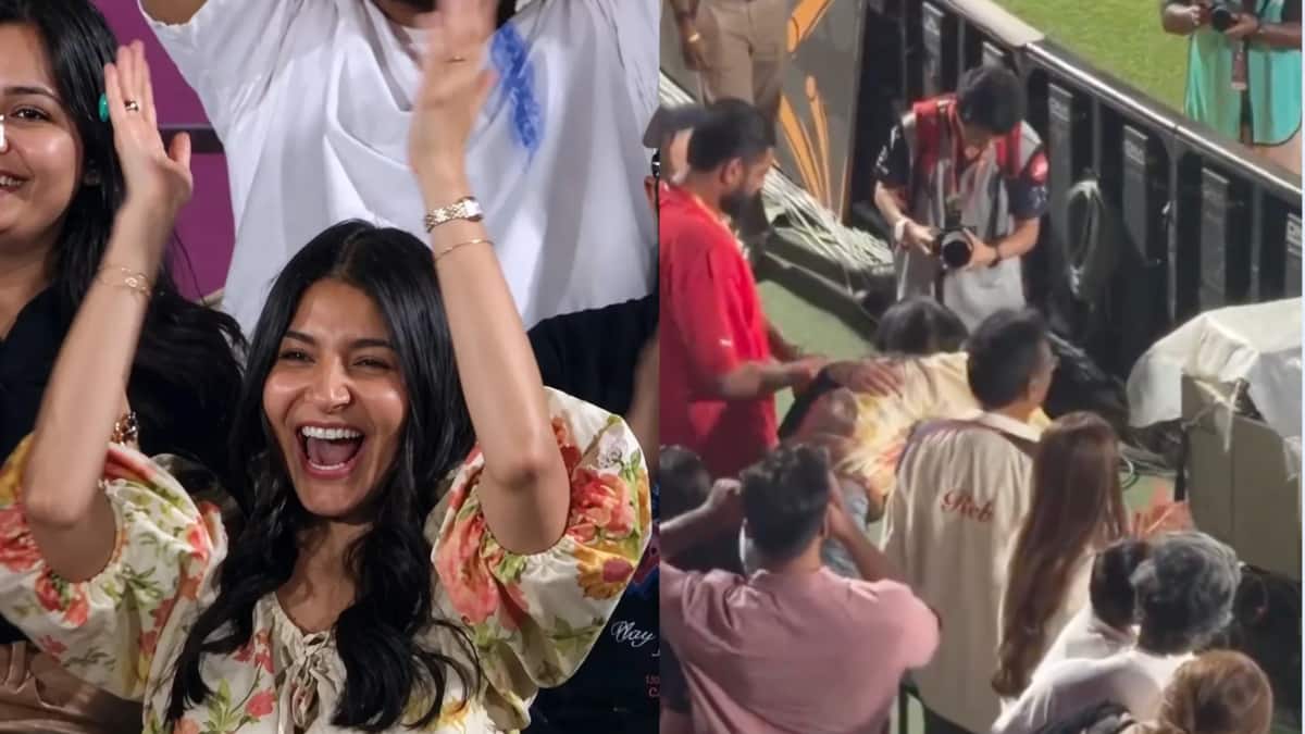 Watch: Virat Kohli hugs Anushka Sharma after RCB enter IPL 2026 final ...