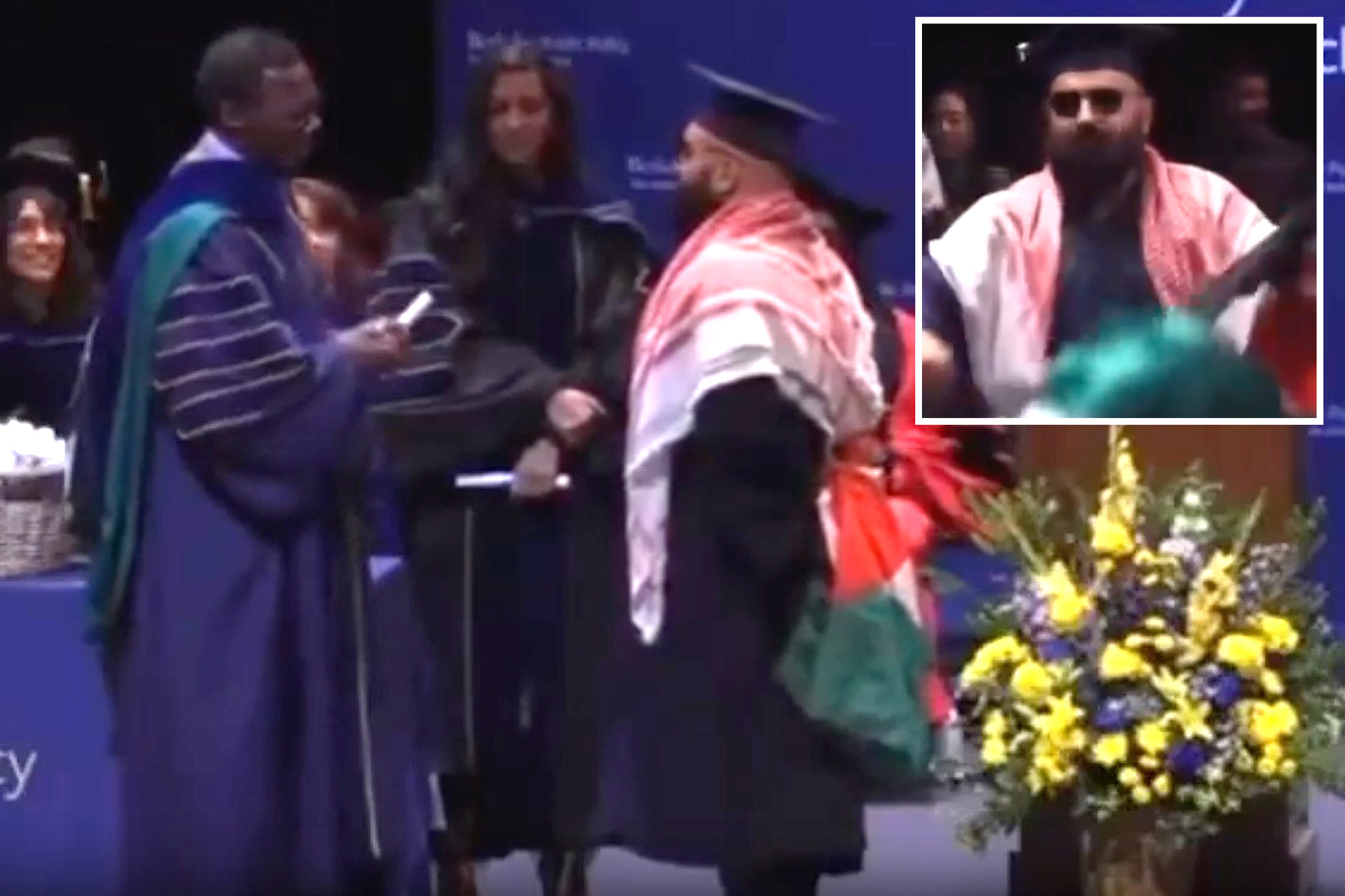 Lefty California college issues ultimatum to Palestinian-flag-carrying ...