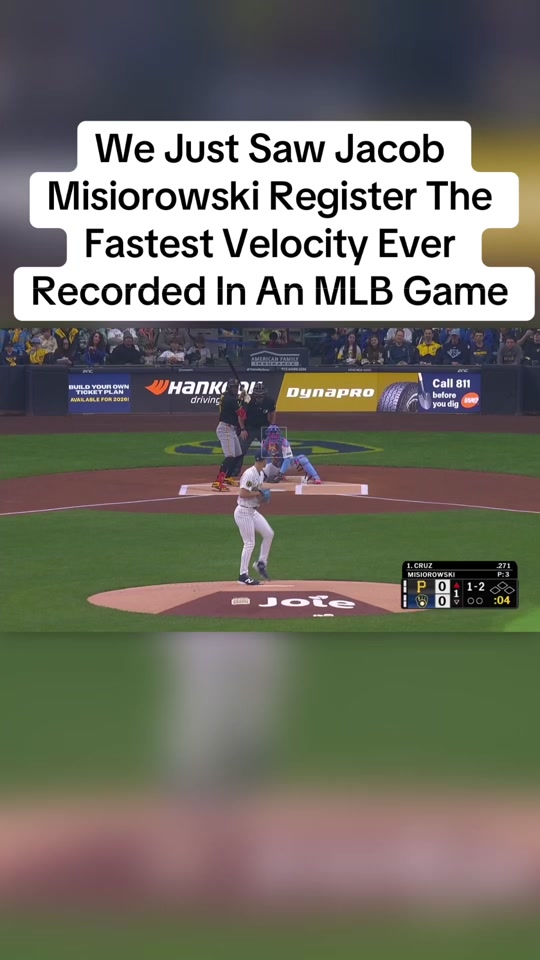 Averaging 99 between all your pitches is downright nuts 💀 #mlb #baseb...