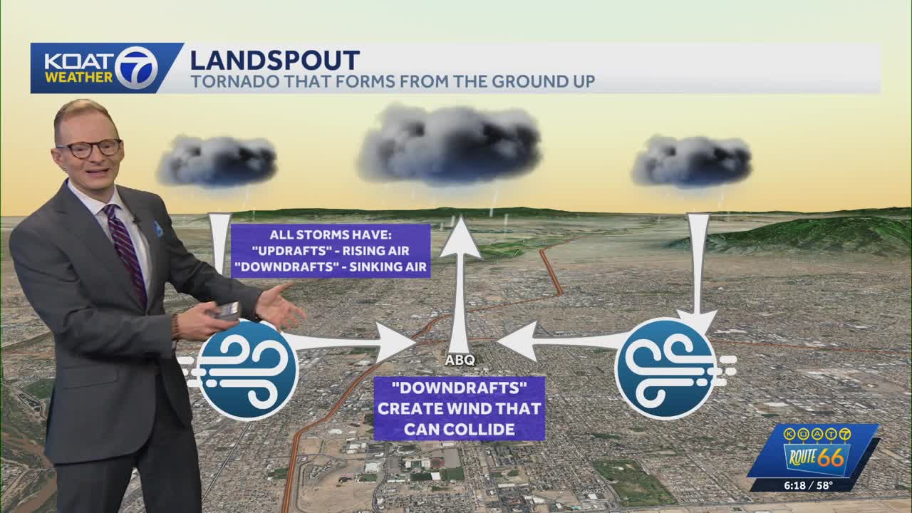 Storms east... dry west