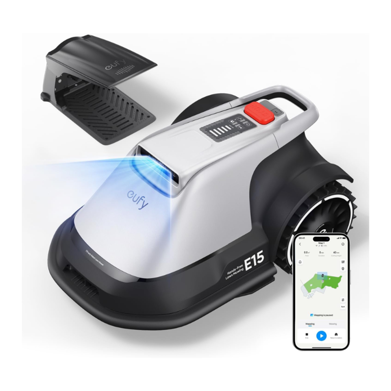 Keep your lawn neat and tidy with the Eufy robot lawn mower E15 for its ...