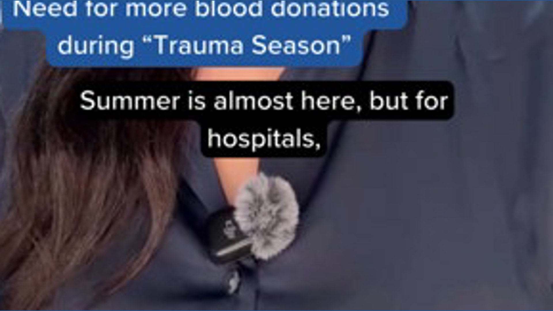 Need for more blood donations spikes during "Trauma Season"